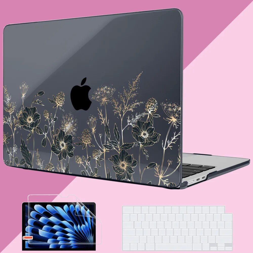 Совместим с MacBook Air M1 Чехол для ноутбука A2337 A2179 A1932 Пластиковый ударопрочный жесткий чехол для MacBook Air 13 2022 2021 2020