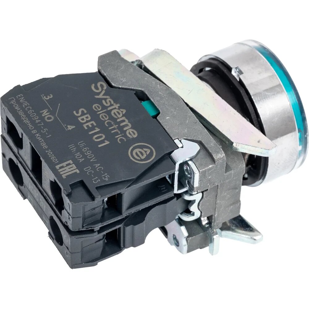 Systeme Electric Кнопка с подсветкой в сборе SystemeSig, модульная, 22 мм SB4BW33B1 — фото 1