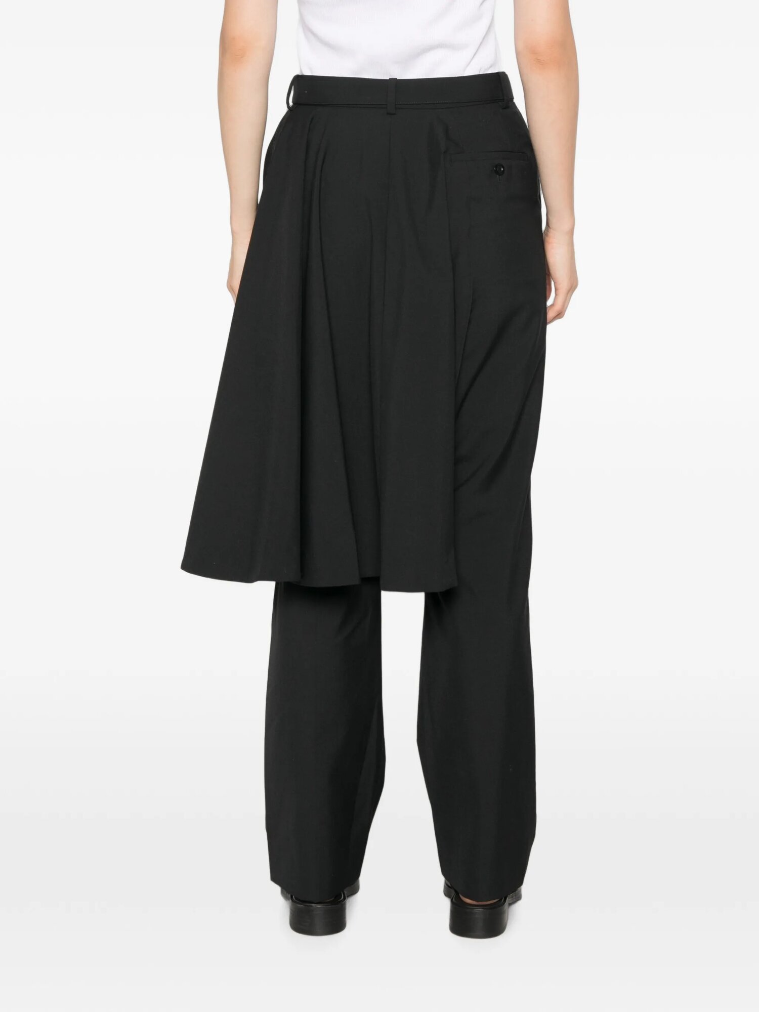 Брюки Sacai Pleated-overlay trousers, размер 42 — фото 1