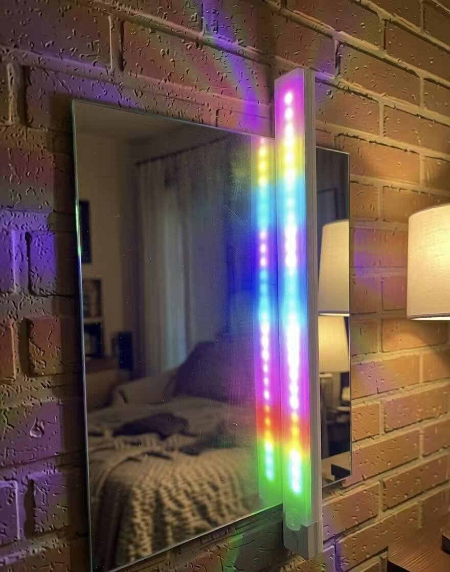 Беспроводная LED-подсветка 30 см с датчиком движения, магнитное крепление, RGB-подсветка 7 цветов, USB-зарядка для кухонных шкафов и гардероба