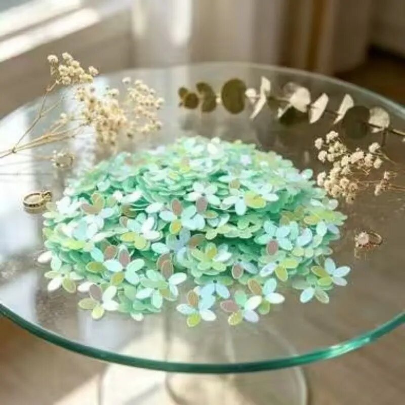 10 мм Прозрачный пятилепестковый PVC DIY Жемчуг