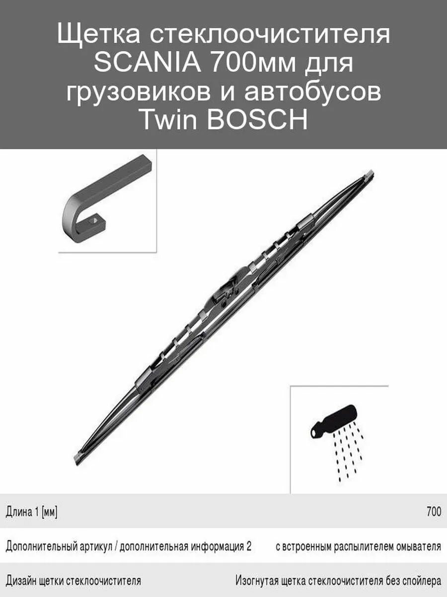 Щетка стеклоочистителя для Скания R-серия