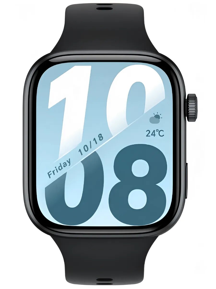 Смарт-часы HONOR Watch X5i Ростест (ЕАС), 1.97", AMOLED, Черный — фото 1