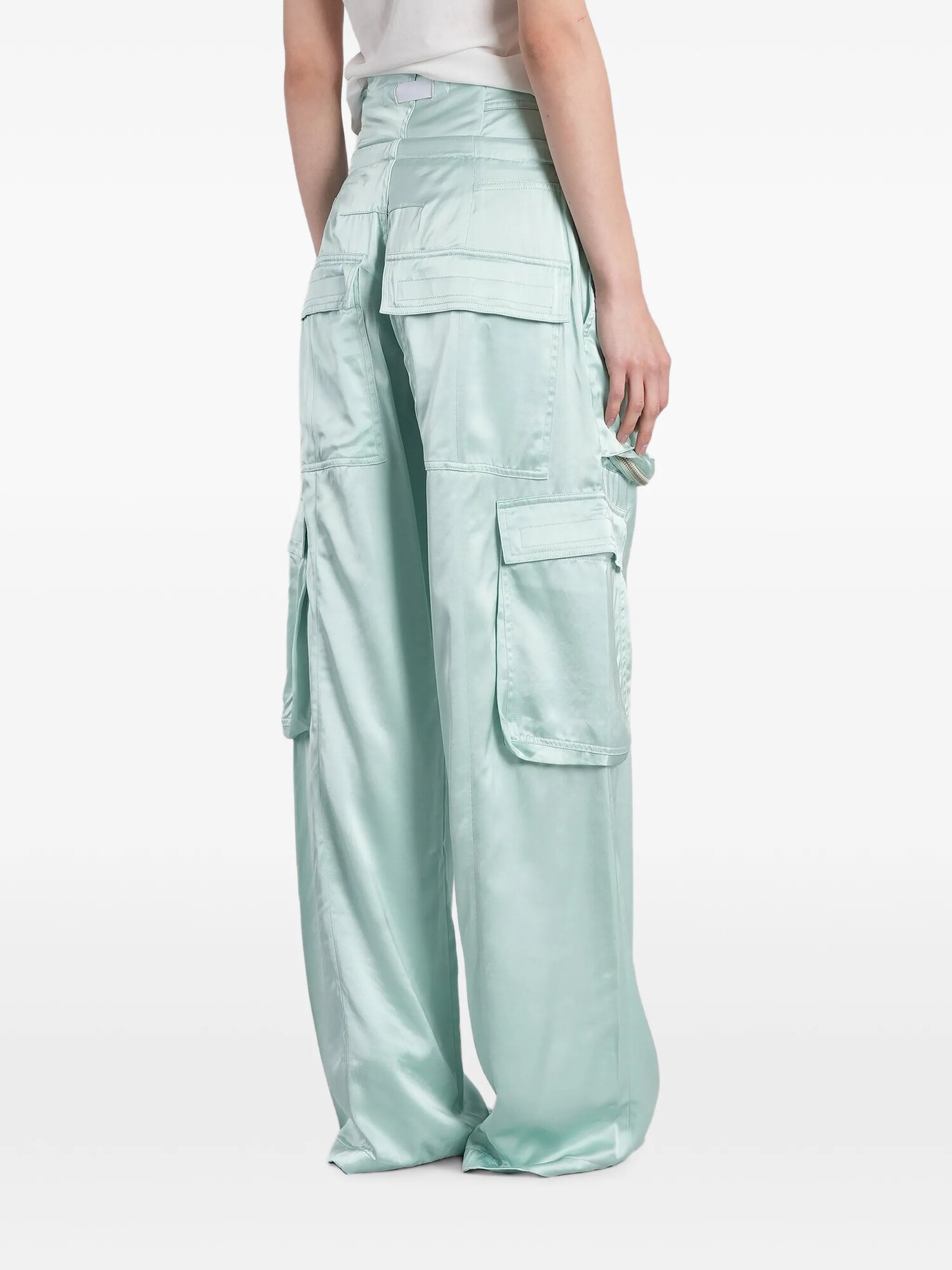 Брюки NVL-GARDE Satin-finish drawstring cargo pants, размер 26 — фото 1