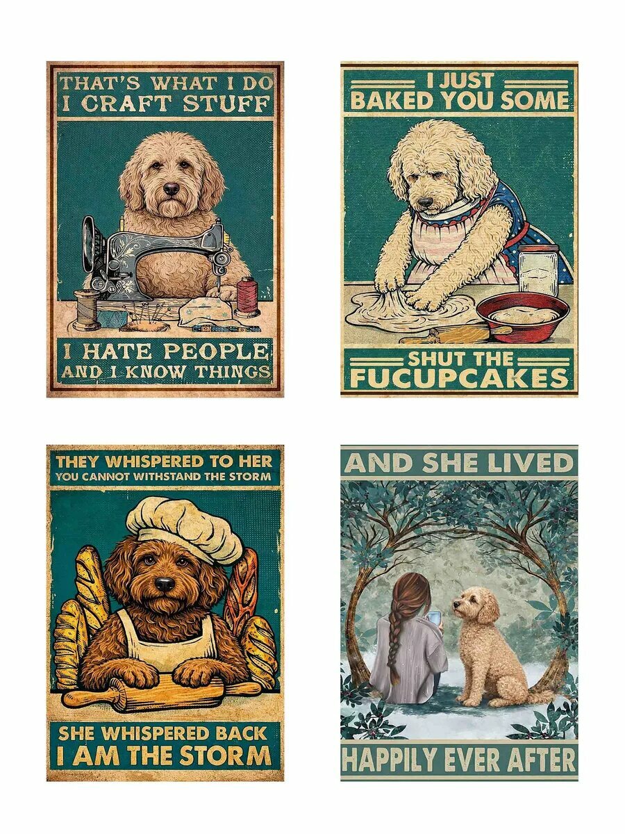 Лабрадудль, Happily Ever After, 4 Плаката, 30x21см