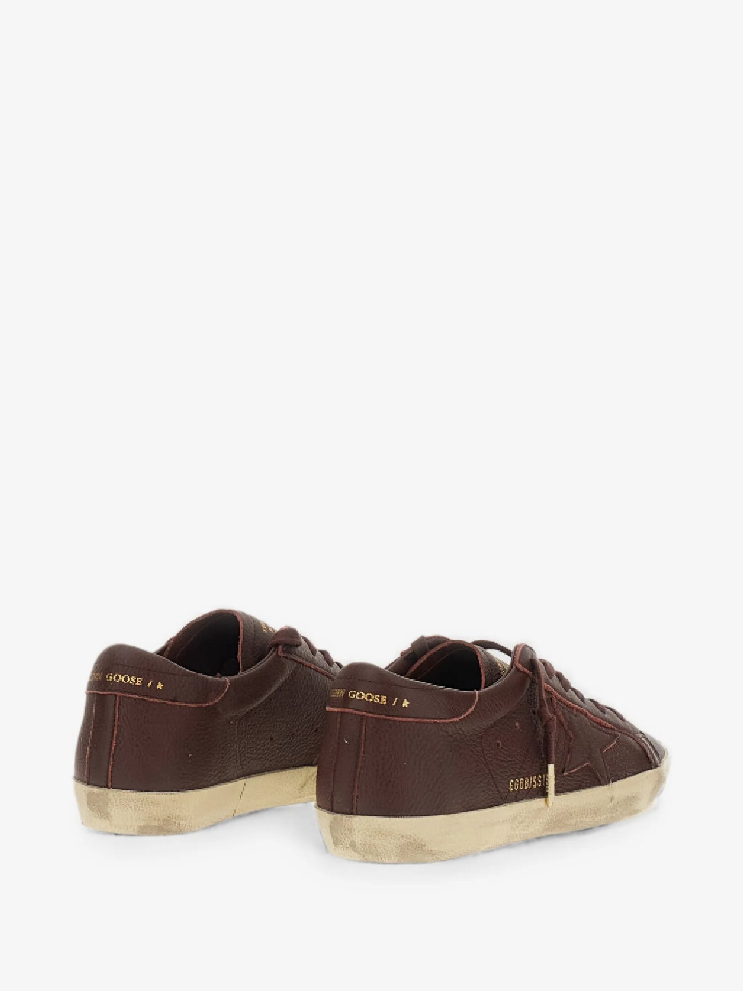 Кроссовки Golden Goose Distressed star-patch sneakers, размер 40, коричневый/серый/оранжевый — фото 1