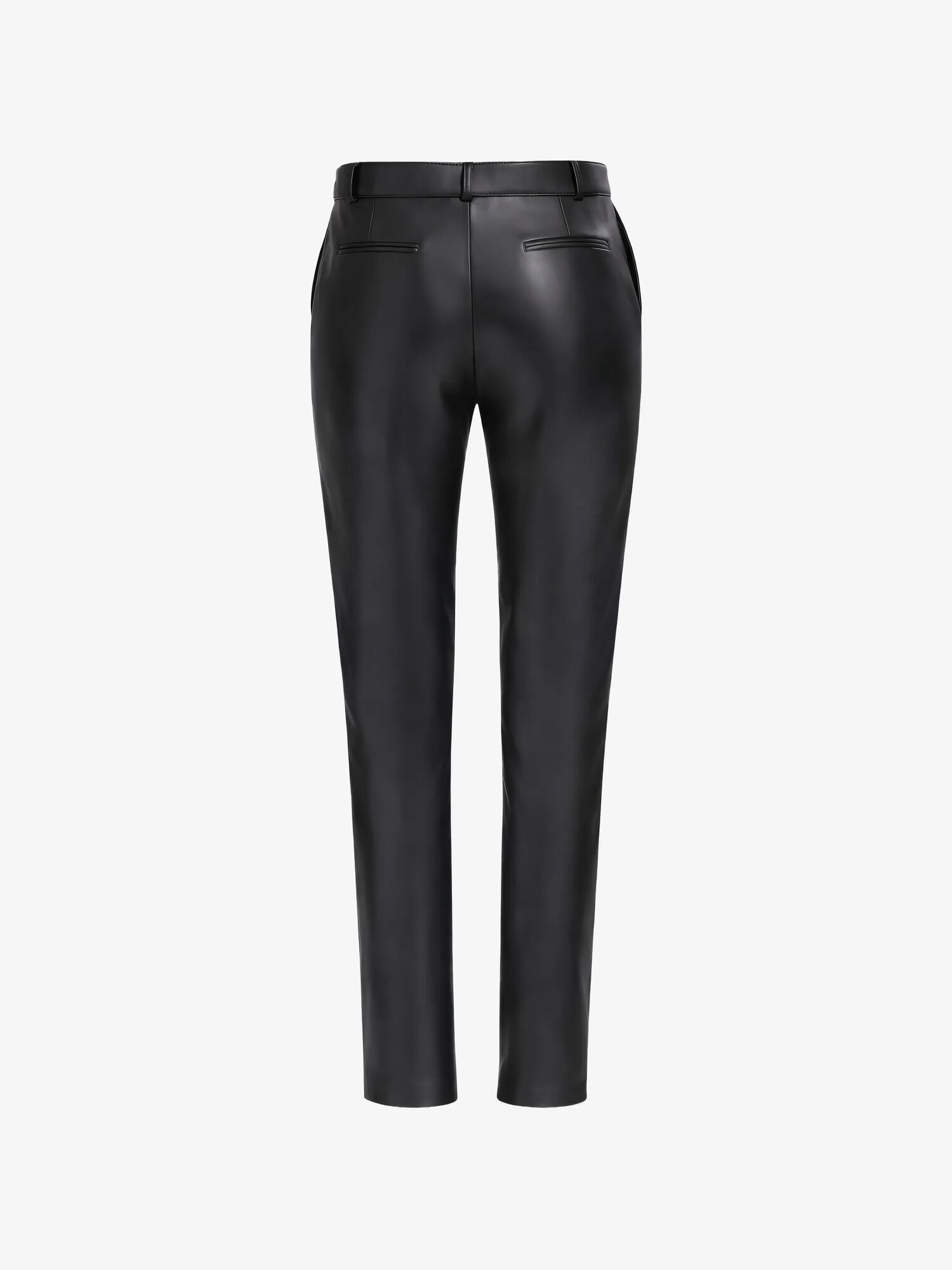 Брюки Elie Saab Leather trousers, размер 42, черный — фото 1
