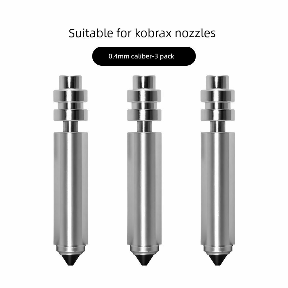 Интегрированное сопло ZDcube KobraX из закаленной стали, устойчивое к высоким температурам, металлическое