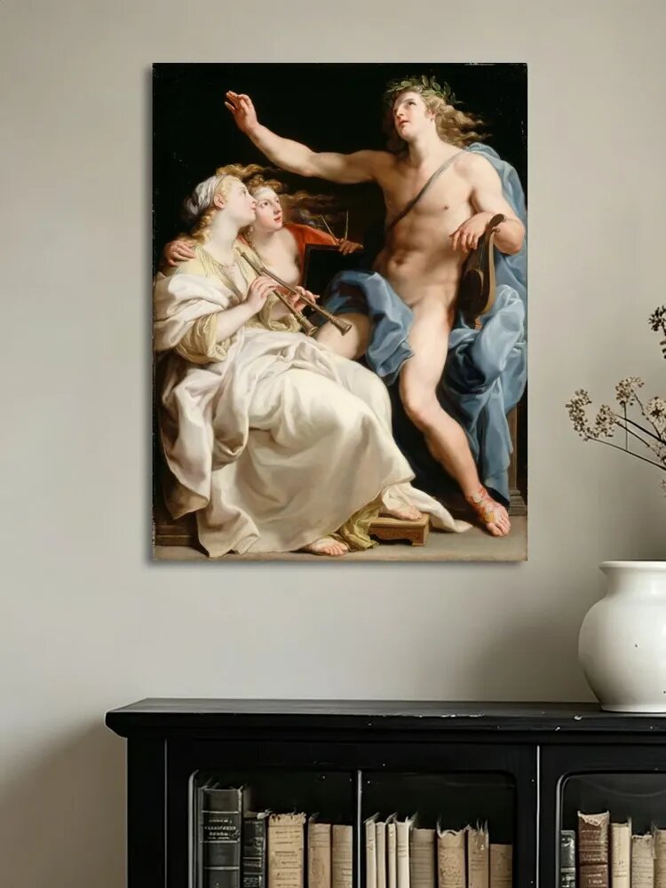 Картина "Аполлон и две Музы" 30x40 см