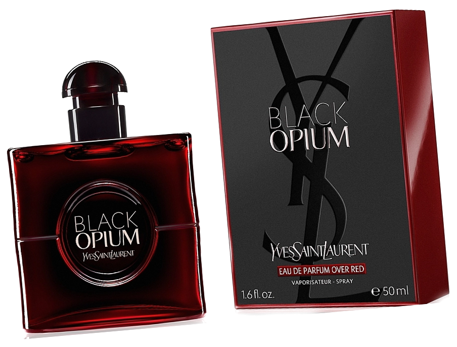Женский парфюм Ysl Black Opium Over Red 50 мл / Ив Сен Лоран Блэк Опиум Овер Ред