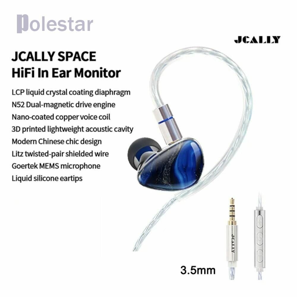 Jcally Наушники Проводные Внутриканальные Hi-Fi С Микрофоном