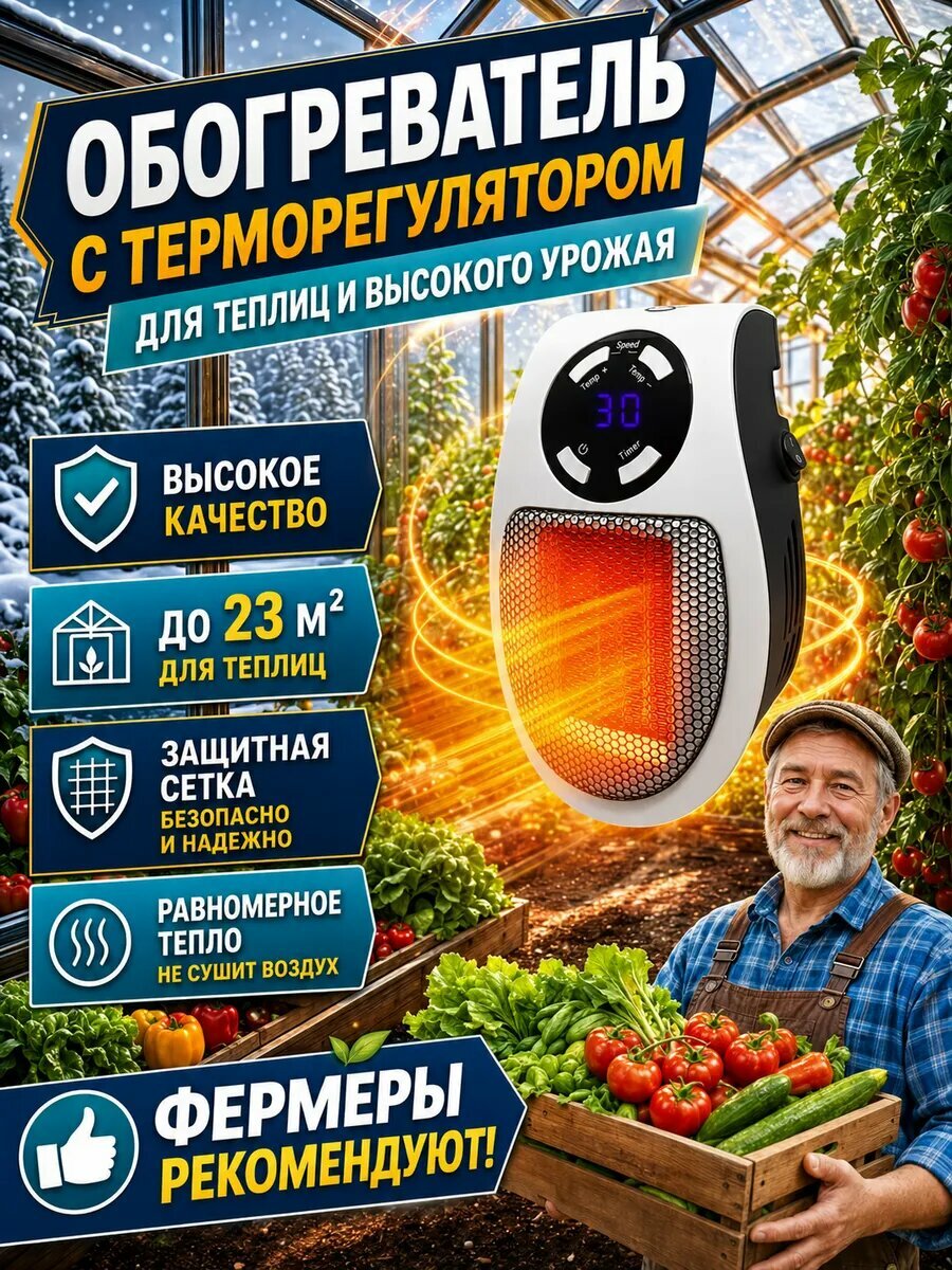 Для теплицы с терморегулятором инфракрасный