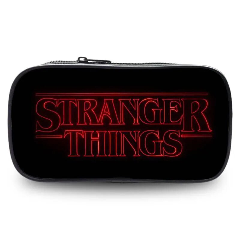 Пенал школьный <Очень странные дела> (Stranger Things) с принтом, жесткий, на молнии, для канцелярии, тематический, для детей и подростков