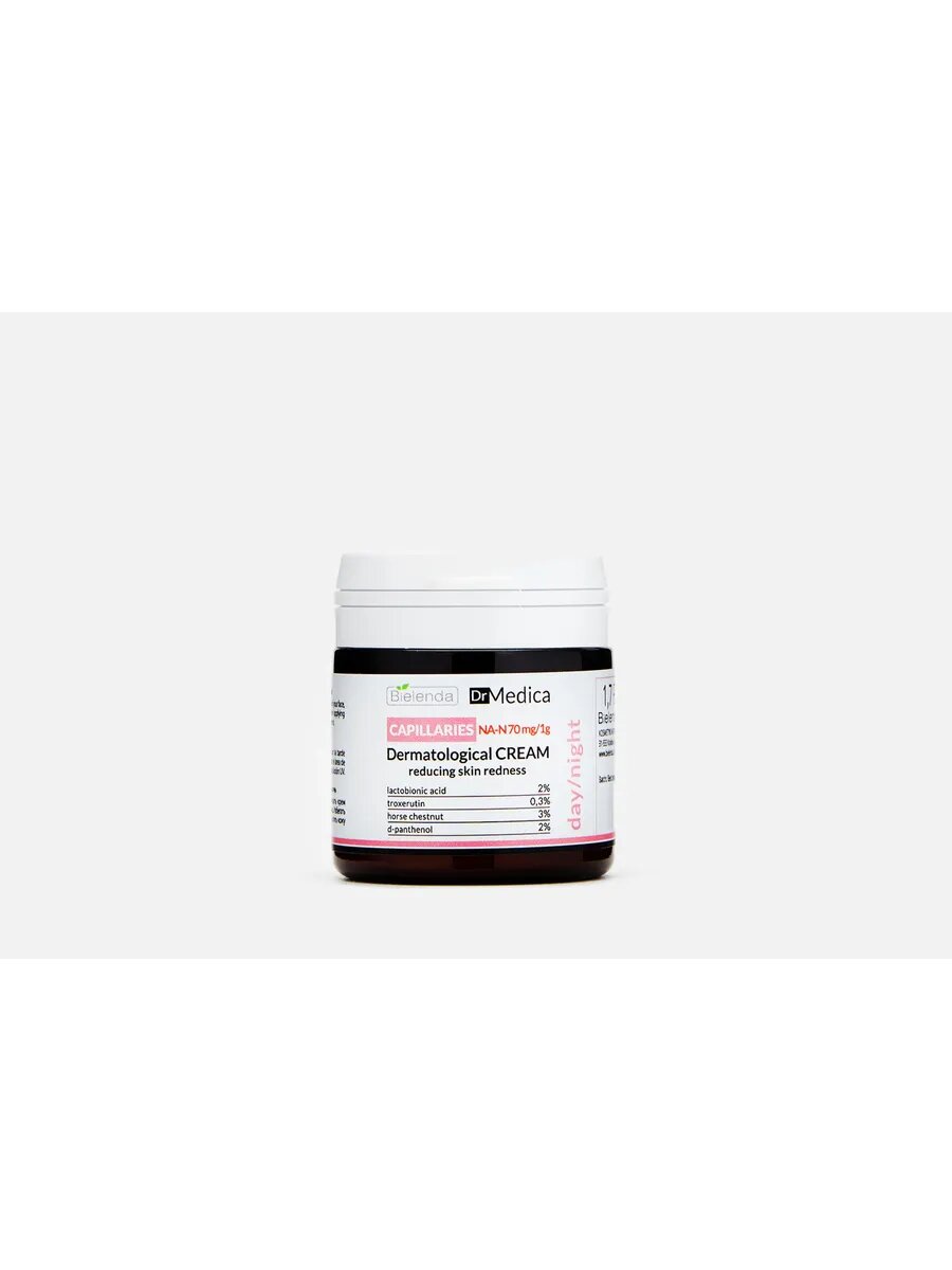 BIELENDA DR MEDICA CAPILLARY SKIN Дерматологический крем уменьшающий покраснения, гипоаллергенный, день/ночь 50 мл