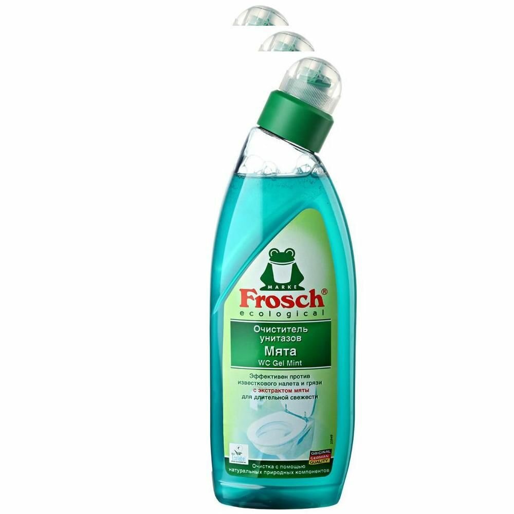 Frosch Очиститель унитазов Мята, 750мл, 3шт.