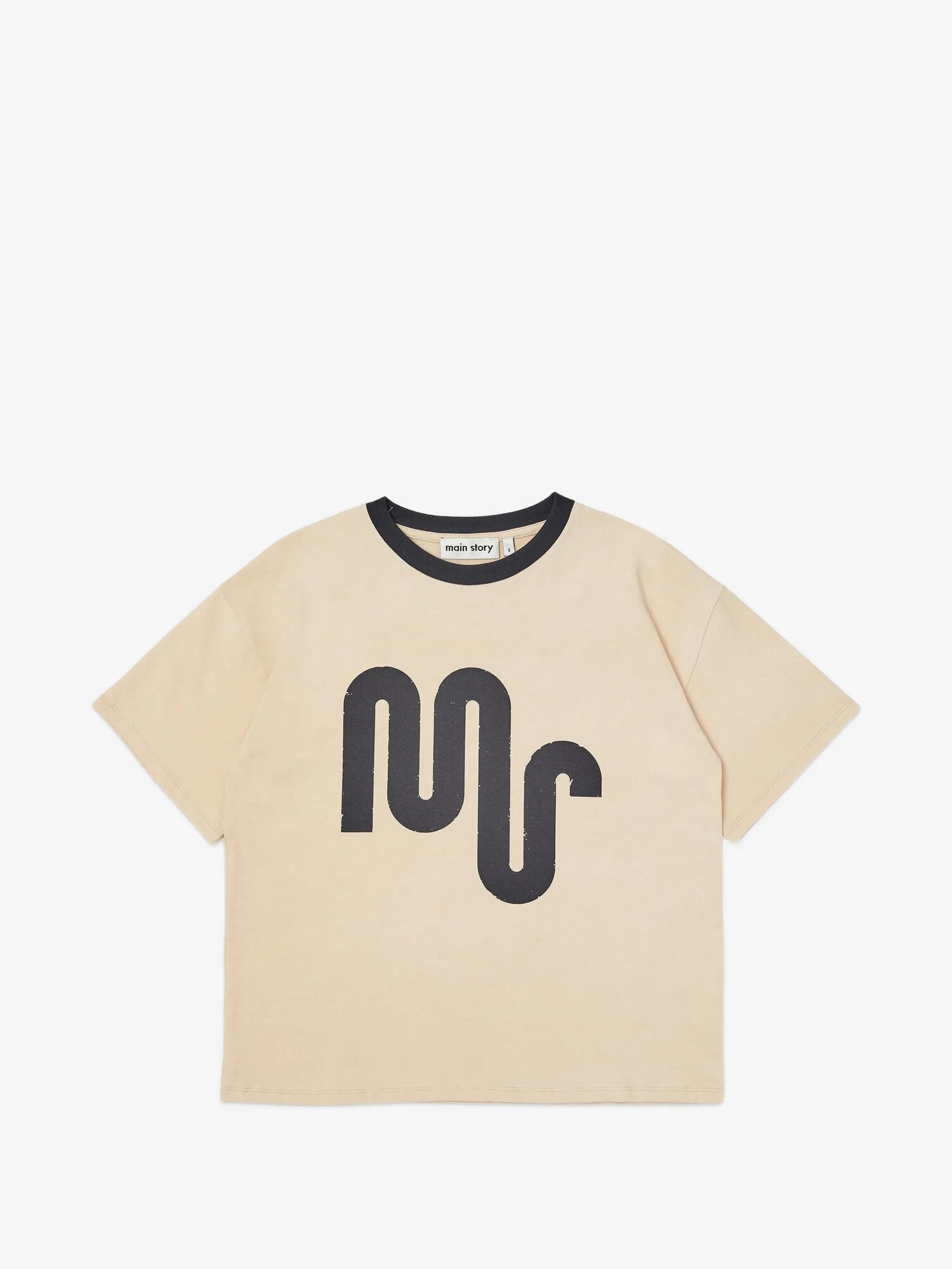 Футболка main story Logo-print ringer T-shirt