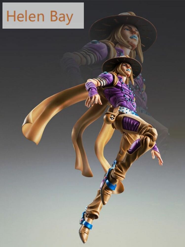 Фигурка из аниме JoJo's Bizarre Adventure/Gyro Zeppeli, настольная декорация, коллекционная статуэтка, креативный подарок (16cm) фигурка для коллекции для дома