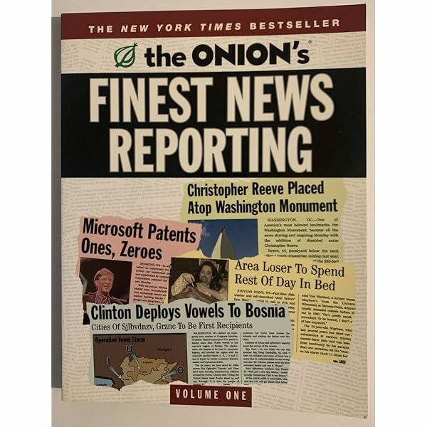 The Onion's Finest News Reporting, Volume 1，Reprinted paperback book