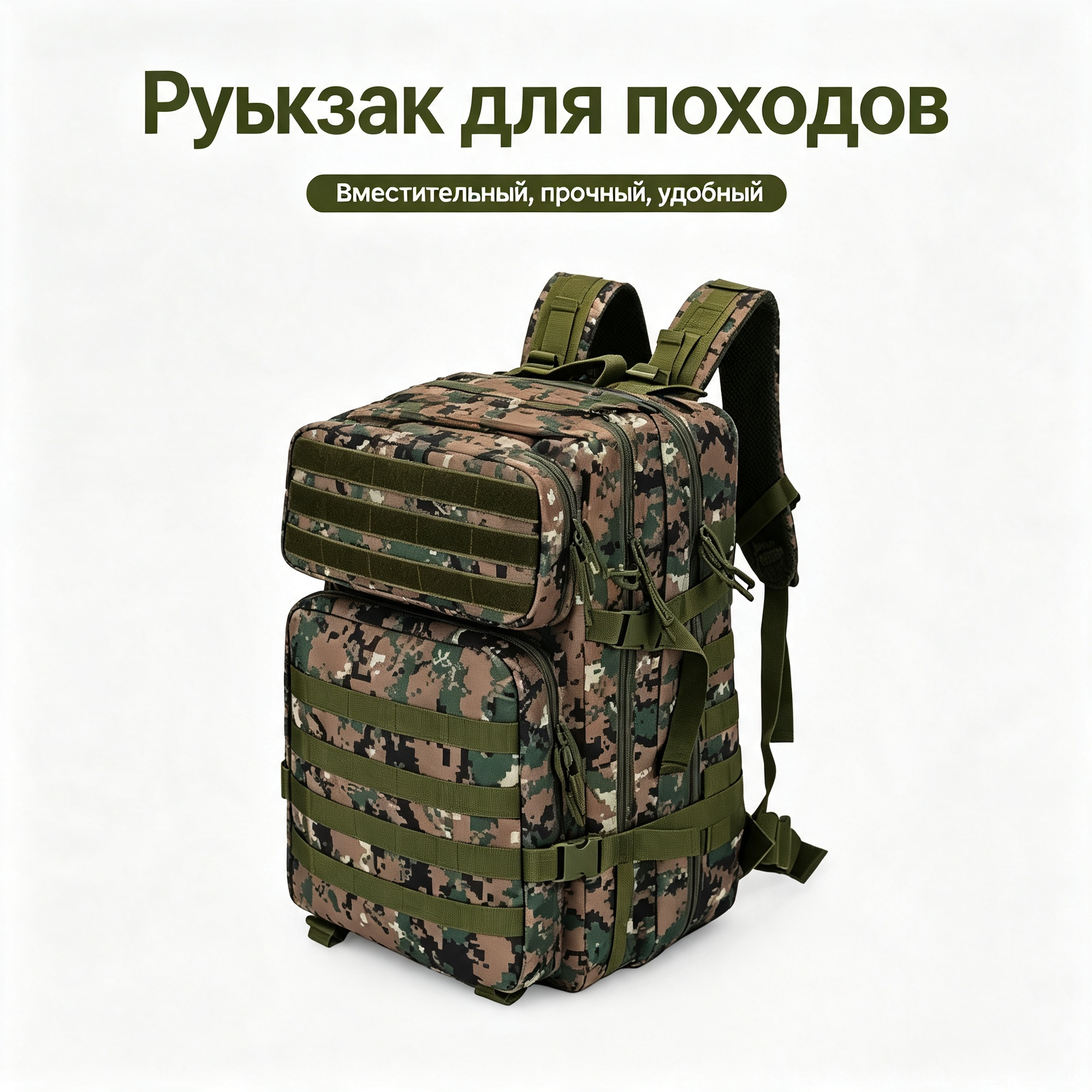 Многофункциональный тактический рюкзак, спортивная сумка большой вместимости, камуфляжный рюкзак для альпинизма, походов и путешествий.