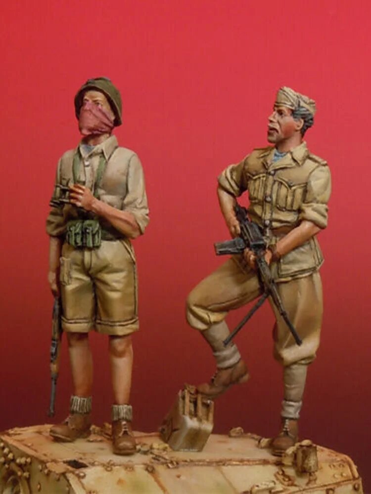 Фигурки KIMERA 1/35 Неокрашенные итальянские воины 2 шт