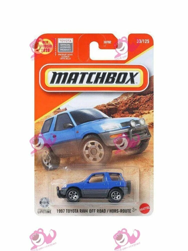 Машинка Matchbox Toys 1:64 Scale Die-Cast Basic Car 30782 1997 Toyota RAV4 Off Road