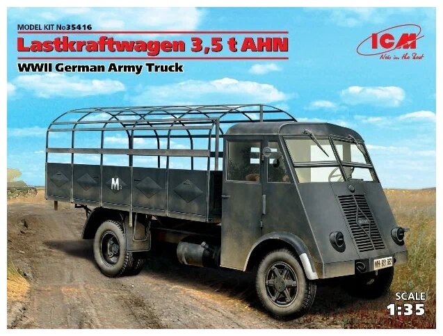 ICM 35416 Сборная модель Lastkraftwagen 3,5 t AHN, грузовой автомобиль германской армии 2МВ масштаб 1:35