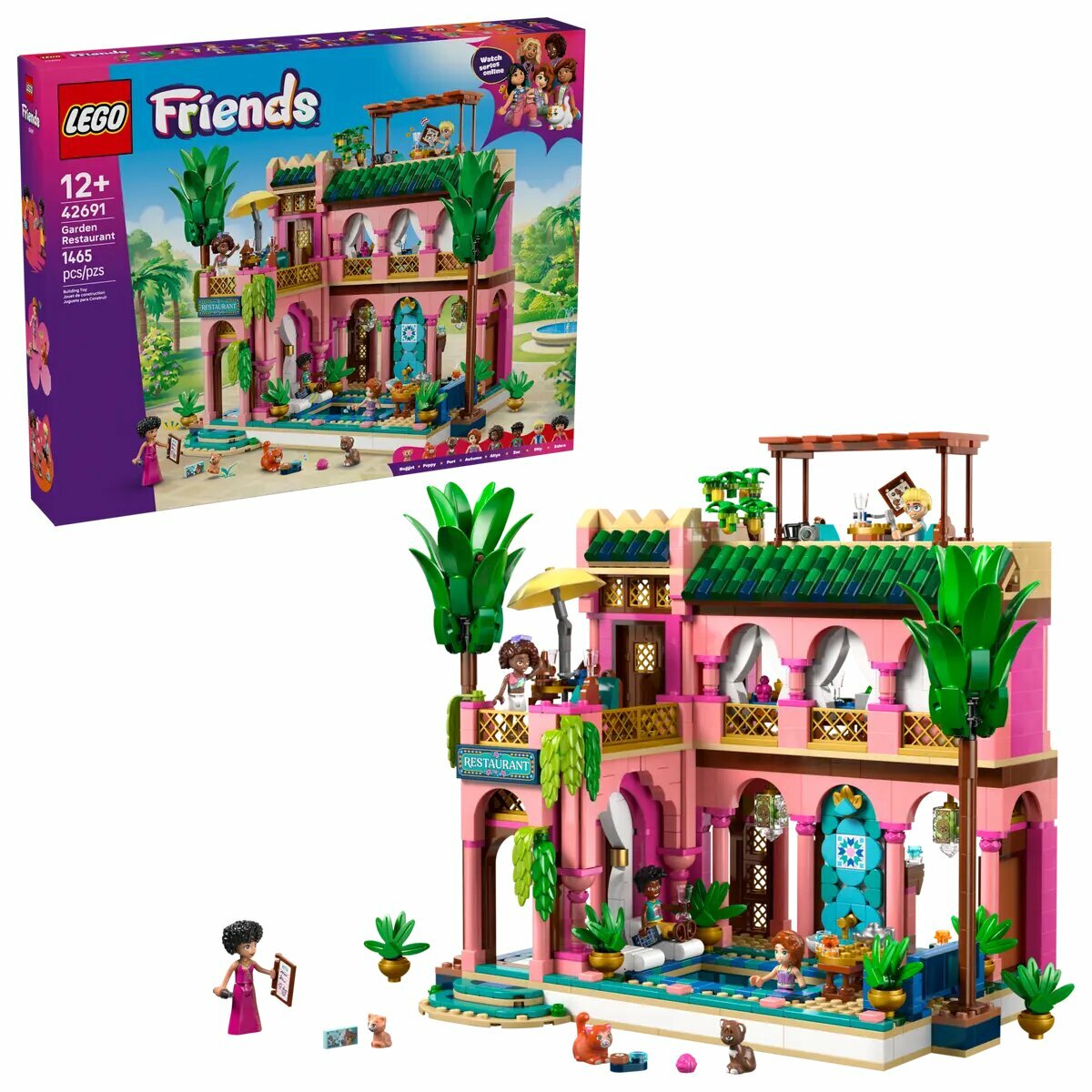 Конструктор LEGO Friends 42691 Garden Restaurant Ресторан в саду