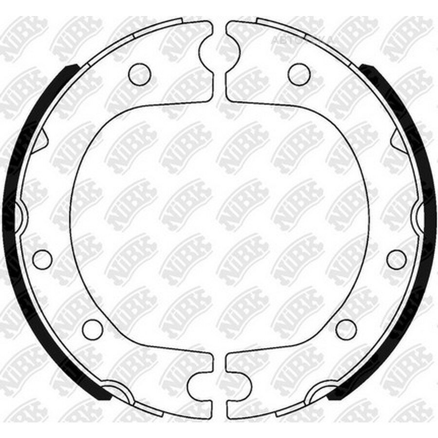 FN0019 Тормозные колодки барабанные NIBK 352 NIBK FN0019