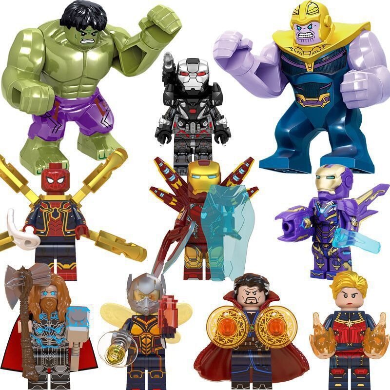 Совместимость с Lego Mentasy Alliance Железный человек Raytheon Капитан Америка