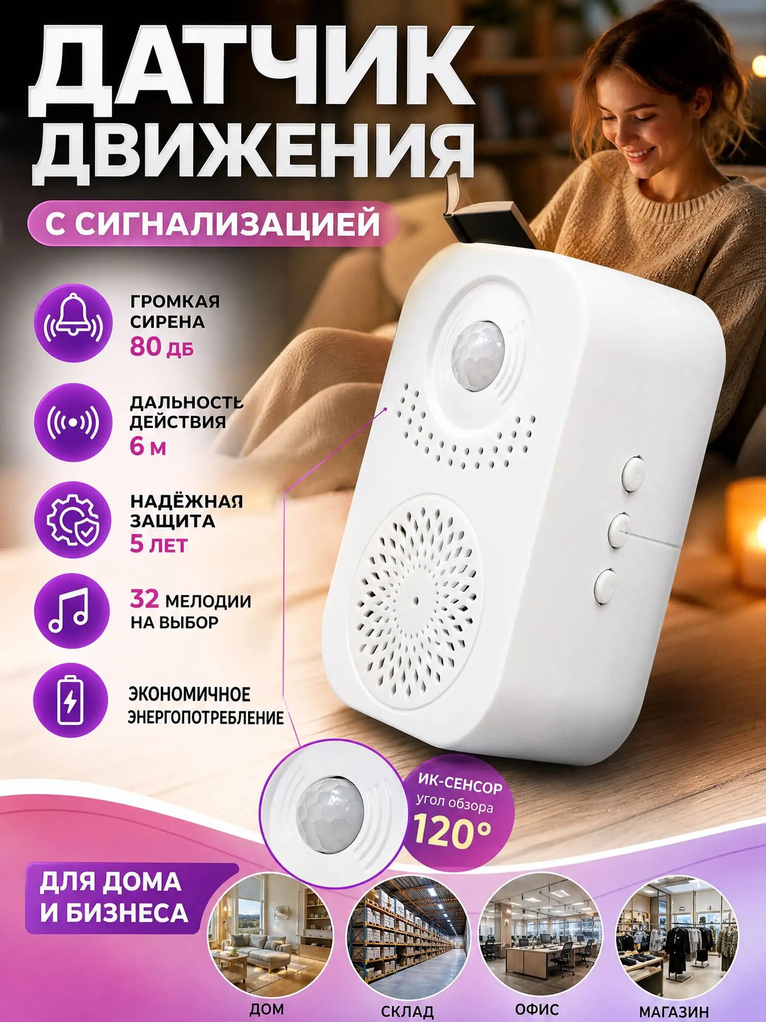 Автоматический сигнал на дверь, извещающий о приходе клиентов в торговую точку, является бестселлером.