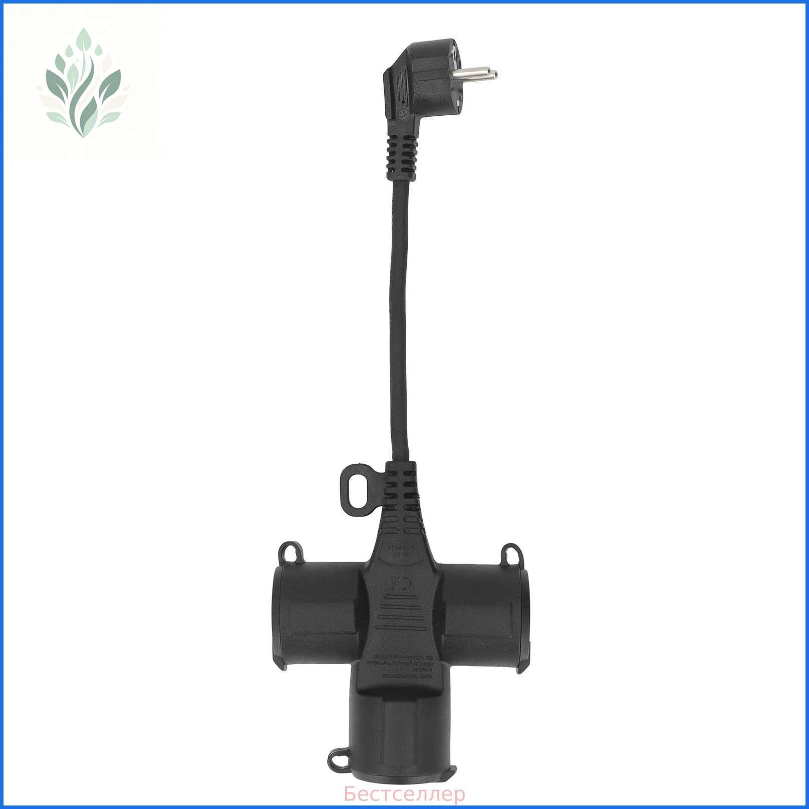 3-розеточный разветвитель IP44, 16A, 14см, 1.5mm