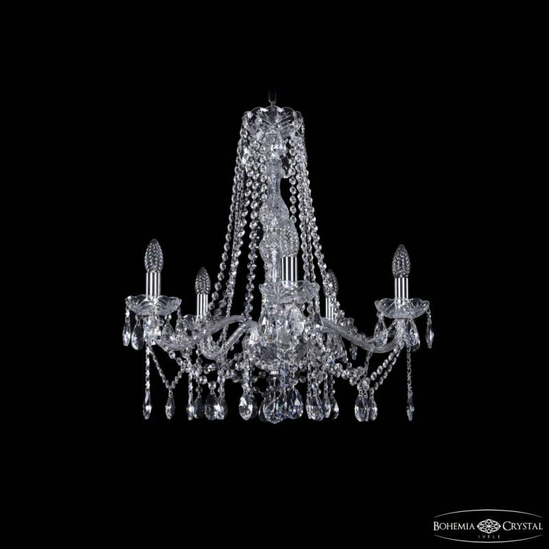 Подвесная люстра Bohemia Ivele Crystal 1413 1413/5/200/h-60 Ni