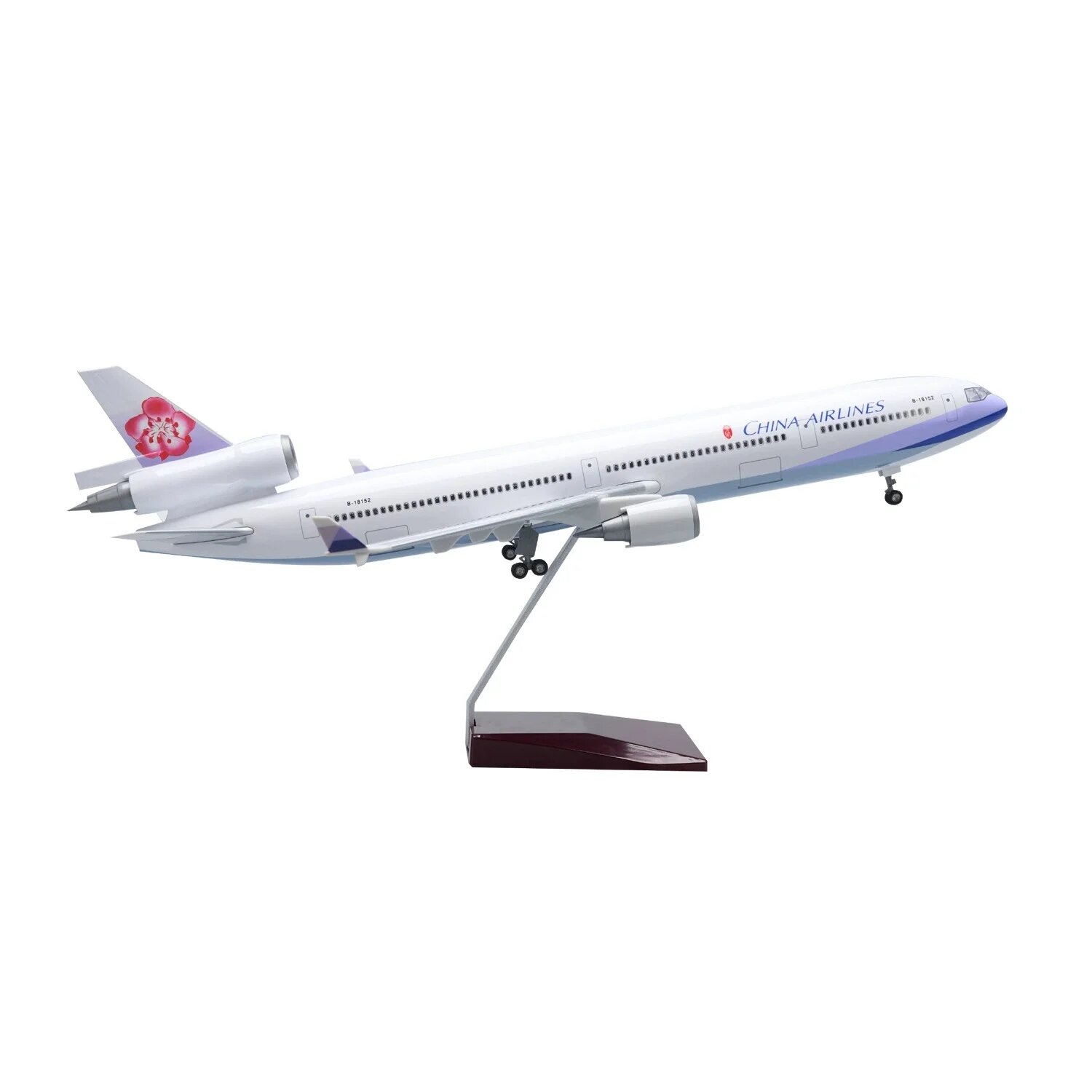 Модель самолета China Airlines MD-11 из смолы 47 см No LED