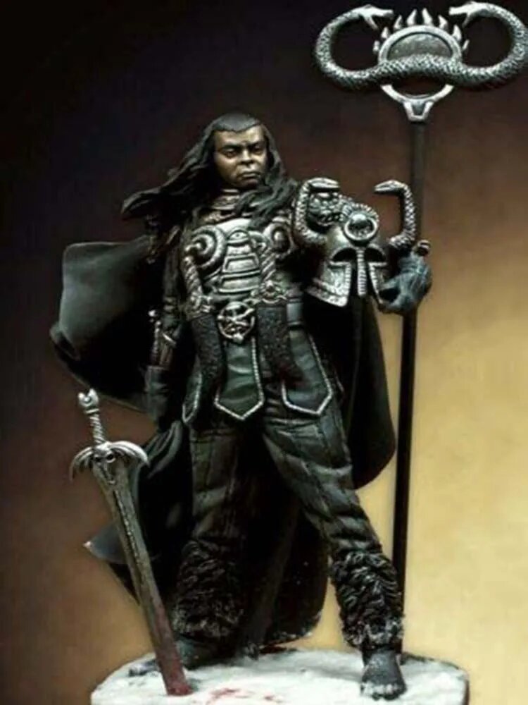 Неокрашенная модель миниатюры варвара Wyrd 75 мм