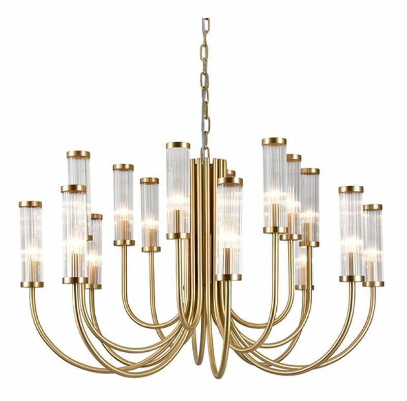Подвесная люстра Newport 4550 4558+4+4/C brass