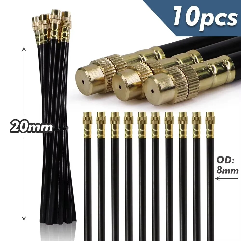 Распылительные насадки латунные 20/30/50 см 8 мм 5/10 шт 20cm Nozzles-10pcs