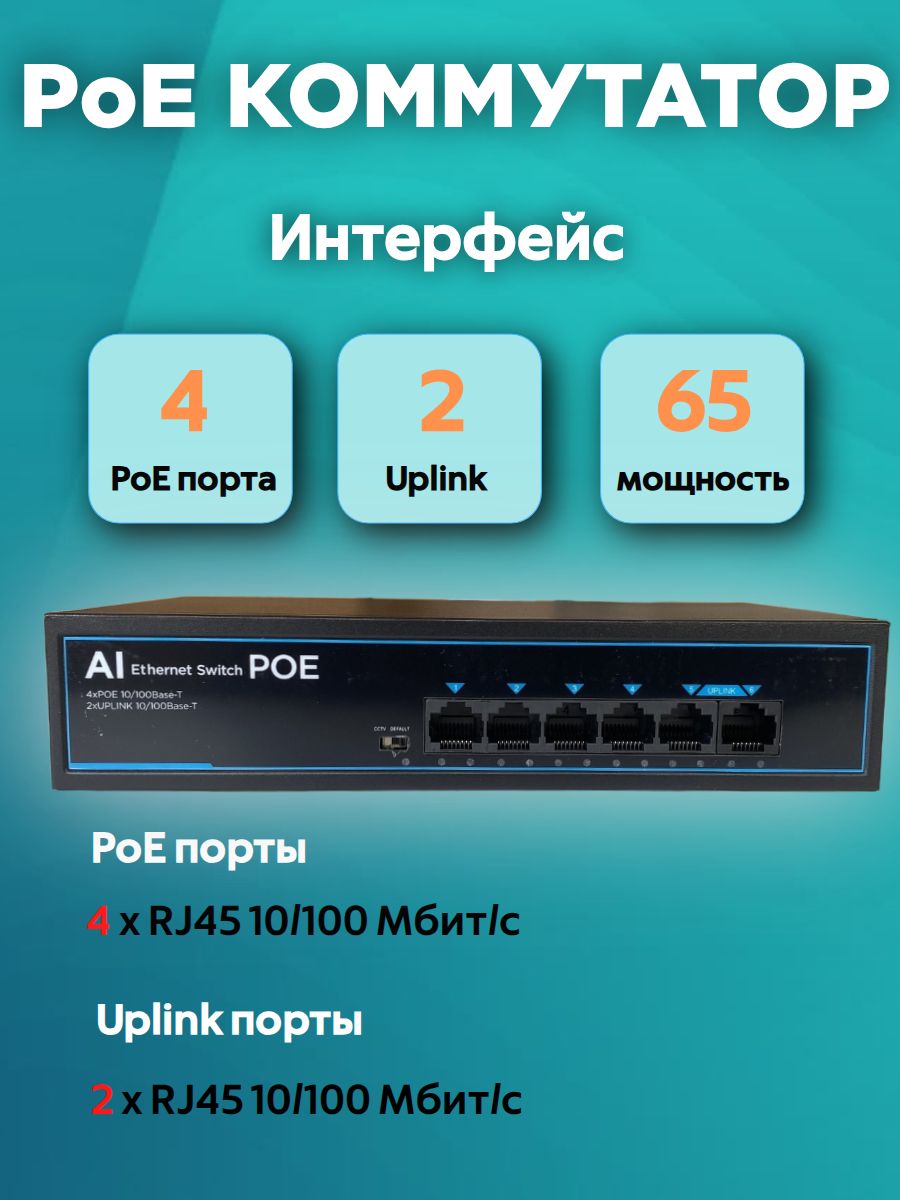DS-SYSTEM Коммутатор, черный — фото 1