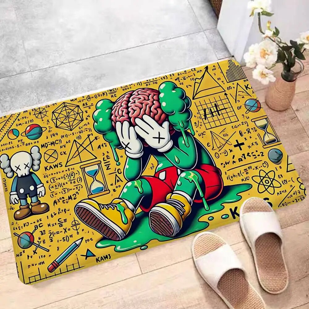 Коврик Kaws с принтом, полиэстер, цвет z8