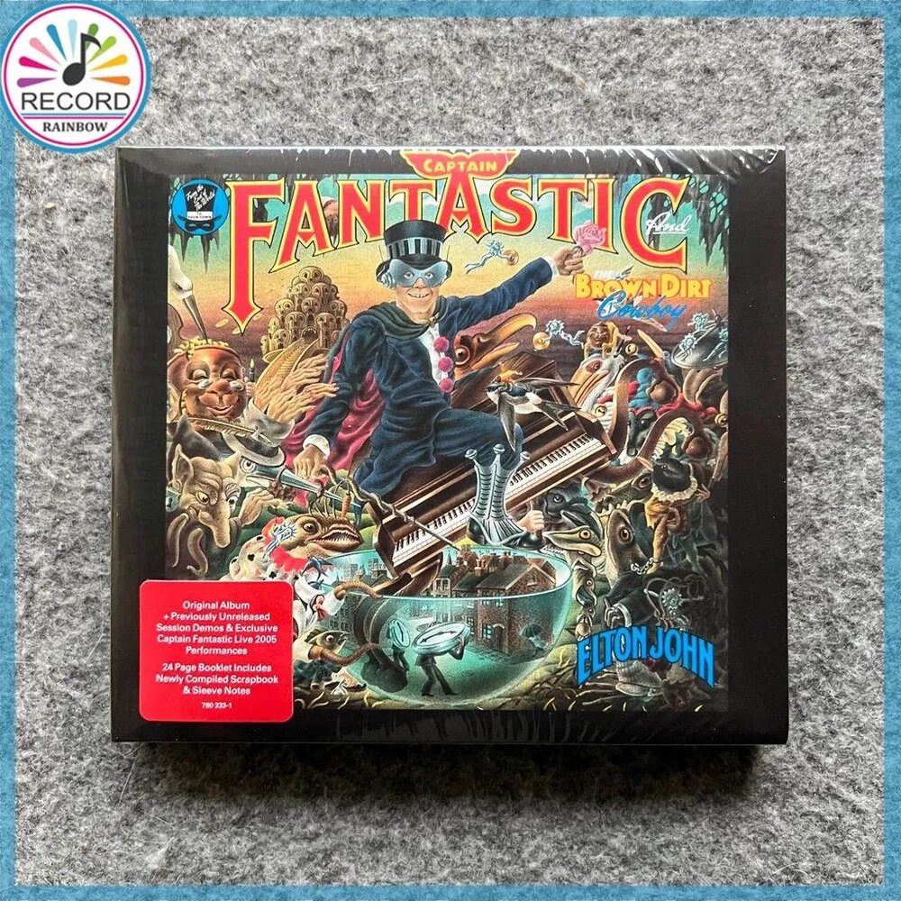 CD Elton John Captain Fantastic And The Brown Dirt Cowboy 2CD Original запечатанный совершенно новый альбом