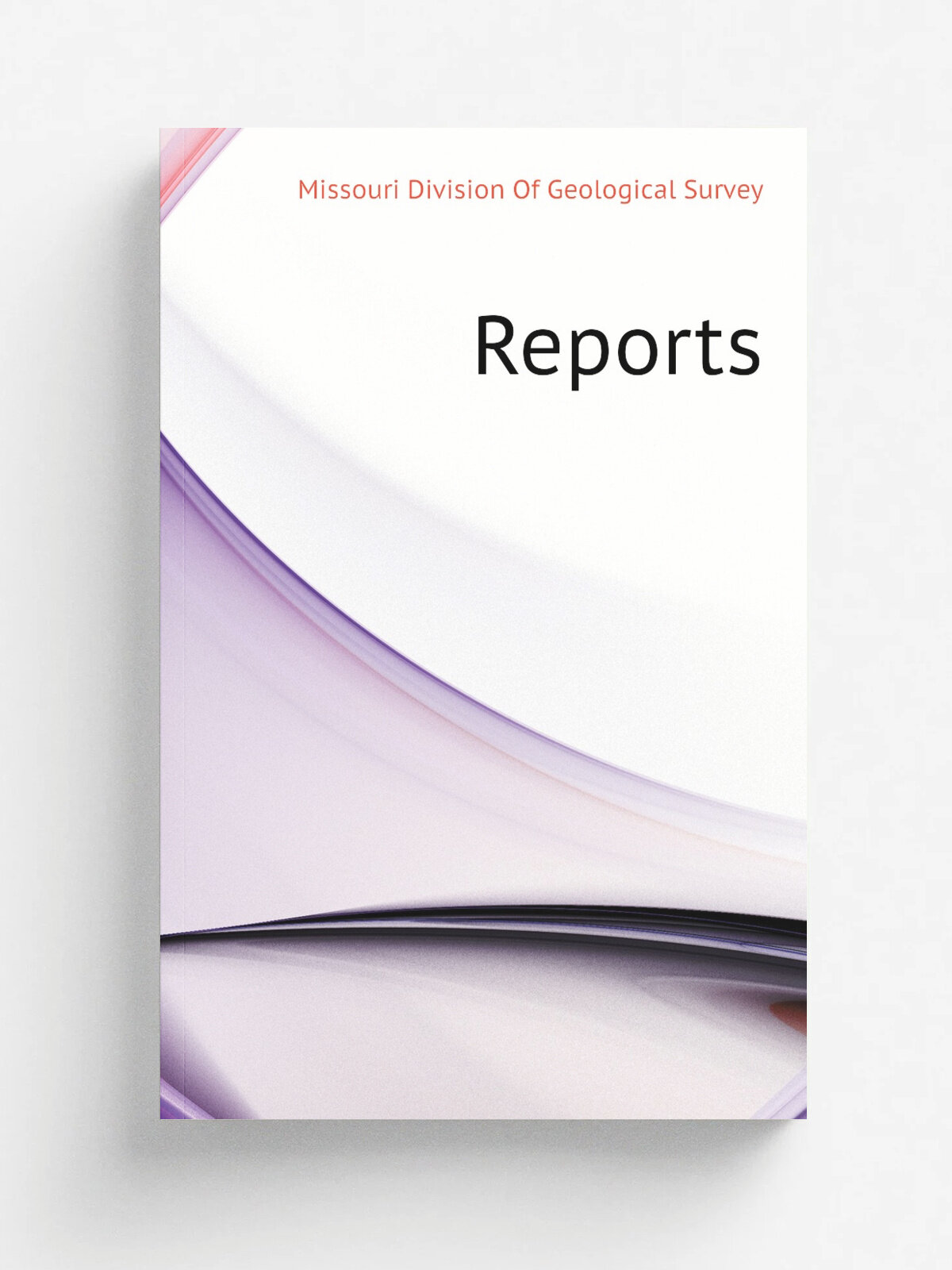 Reports | Missouri Division Of Geological Survey | Репринт