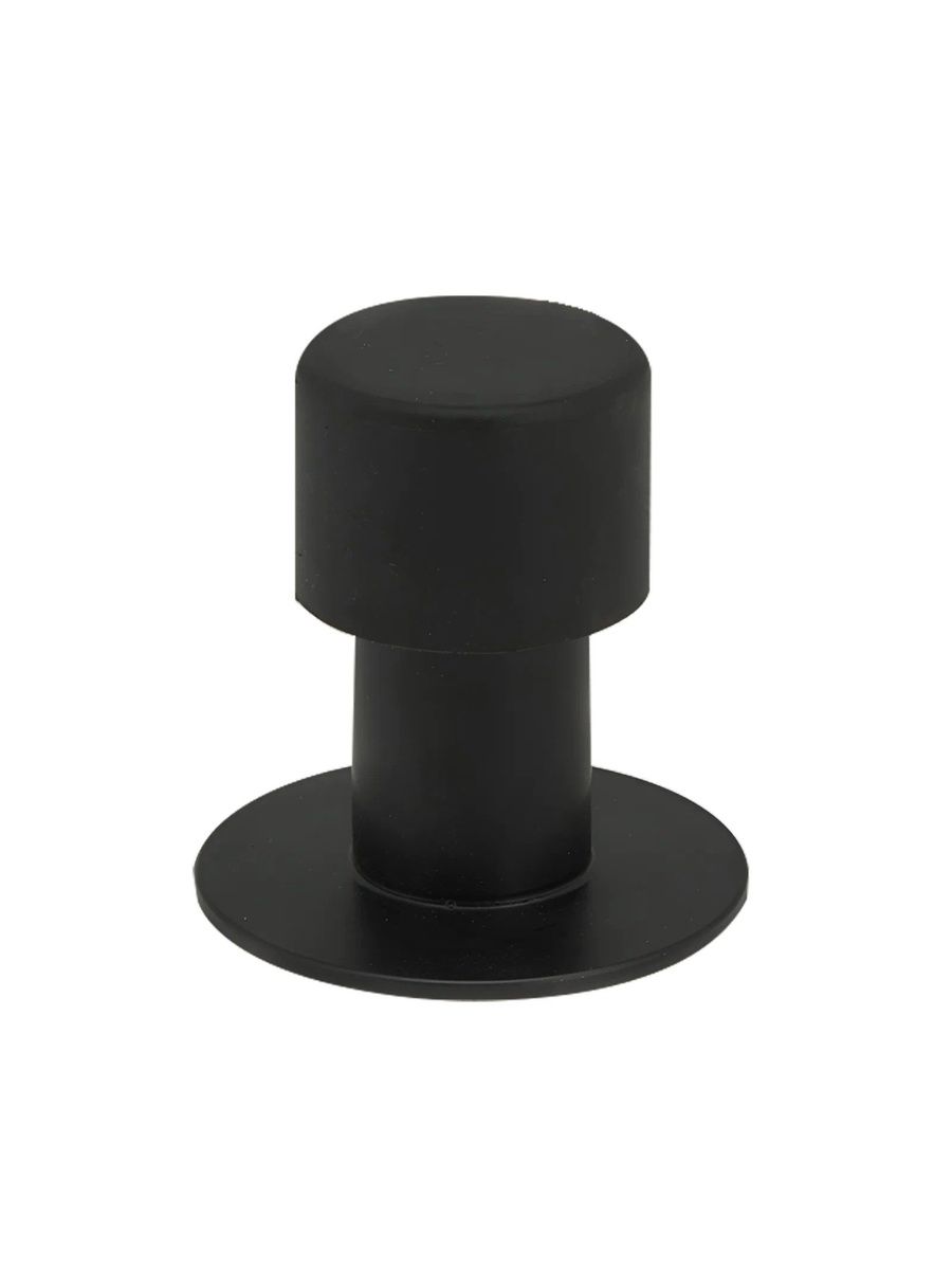 Ограничитель для двери (стоппер) универсальный Vantage DS11 BL INOX, нержавеющая сталь, черный, высота 54 мм