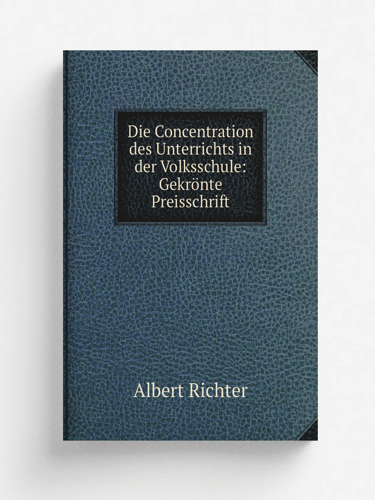Die Concentration des Unterrichts in der Volksschule: Gekr.nte Preisschrift | Albert Richter | 1865 | Serig'sche Buchhandlung | Репринт