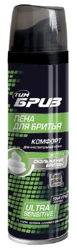 ТимБриз пена для бритья "Комфорт" для чувствительной кожи 200 мл. 790324