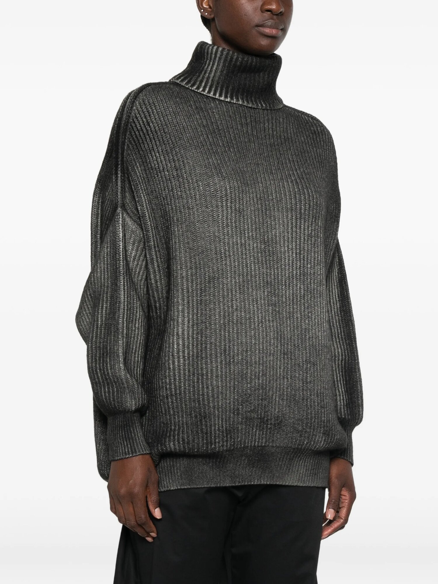 Свитер Avant Toi Ribbed roll-neck sweater, размер 42, , grey — фото 1