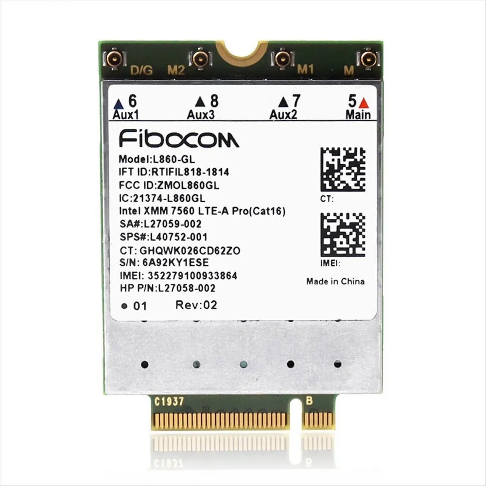 Модуль L860-GL Full Netcom 4G Для X360 830G6 840G5