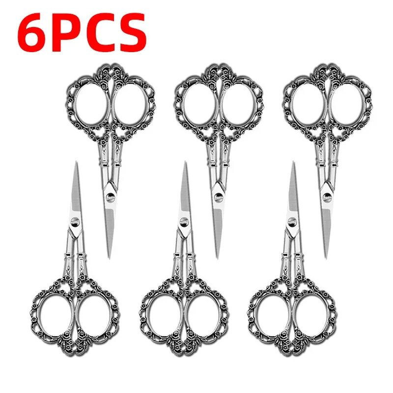 Ретро ножницы из нержавеющей стали для рукоделия C Scissor 6pcs