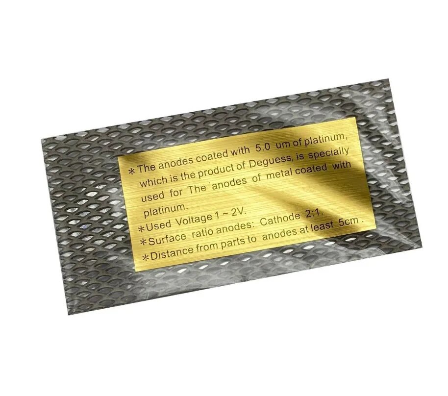 Ти сетчатый лист для электролитической обработки Желтый, Titanium Mesh