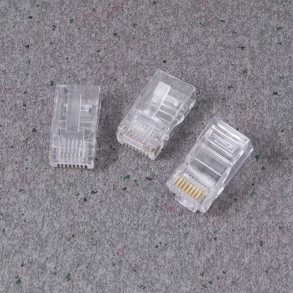 Белый 8pin модульный сетевой разъем rj45 для монтажа кабеля cat5e, 1000 штук