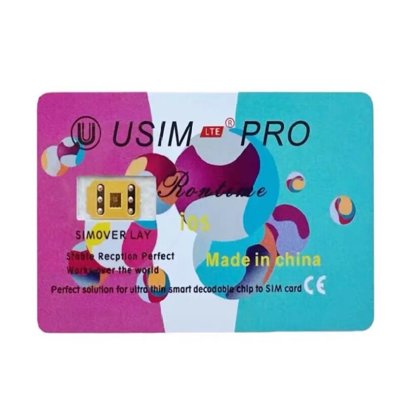 Новейшая версия Usim LTE 2025 New Usim Pro V20.30 с QPE ESIM для iPhone 6 до 16 Pro Max 1 PCS