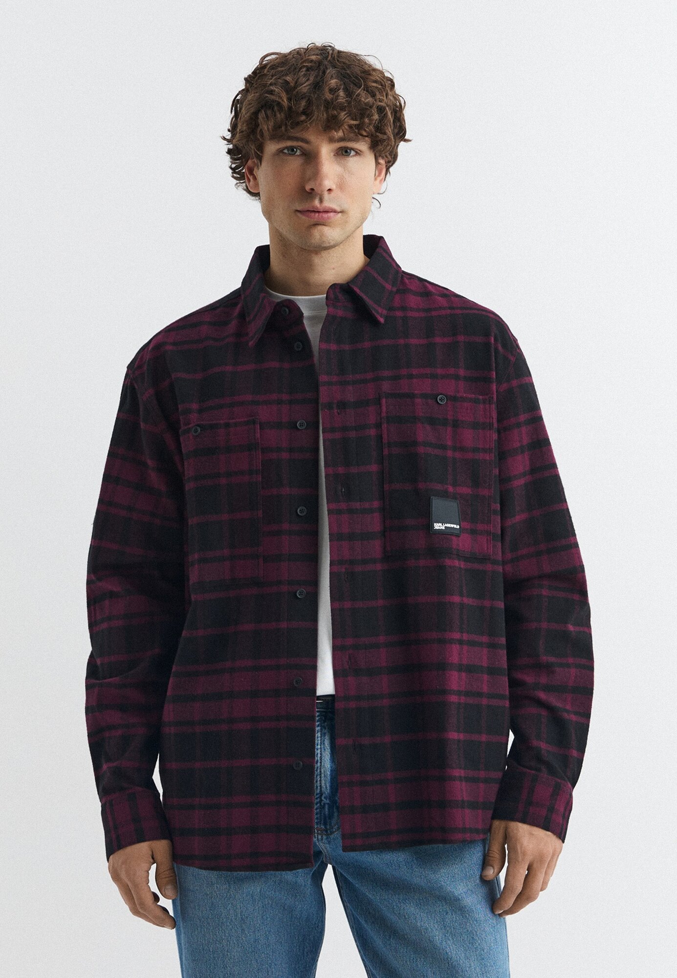 Рубашка KLJ Check Flannel Overshirt